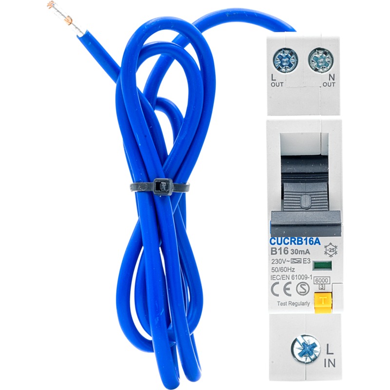 BG CUCRB16A 16A 30mA Compact RCBO Type A SP B Curve | RCBO Best price PEC Lights